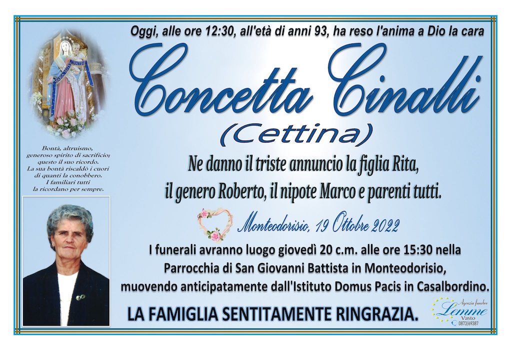 Concetta Cinalli | Chiaro Quotidiano