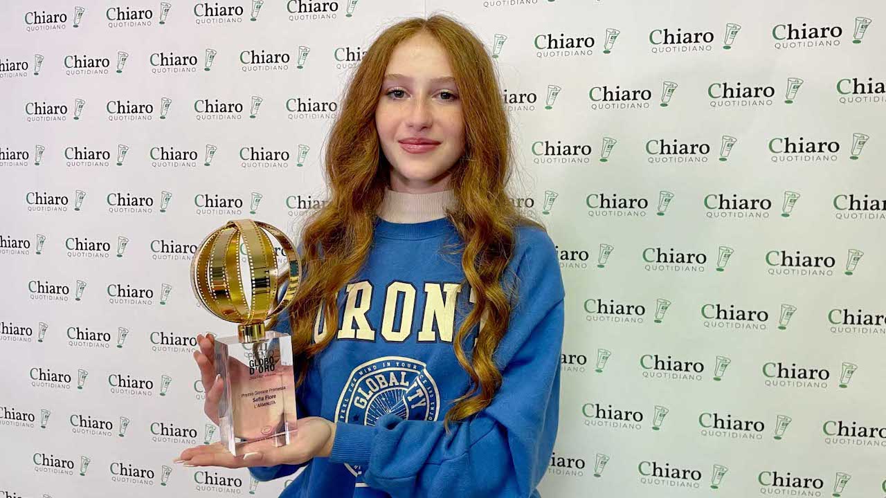 Sofia Fiore e il Globo d'Oro: «Dedicato alla mia famiglia e chi mi è ...