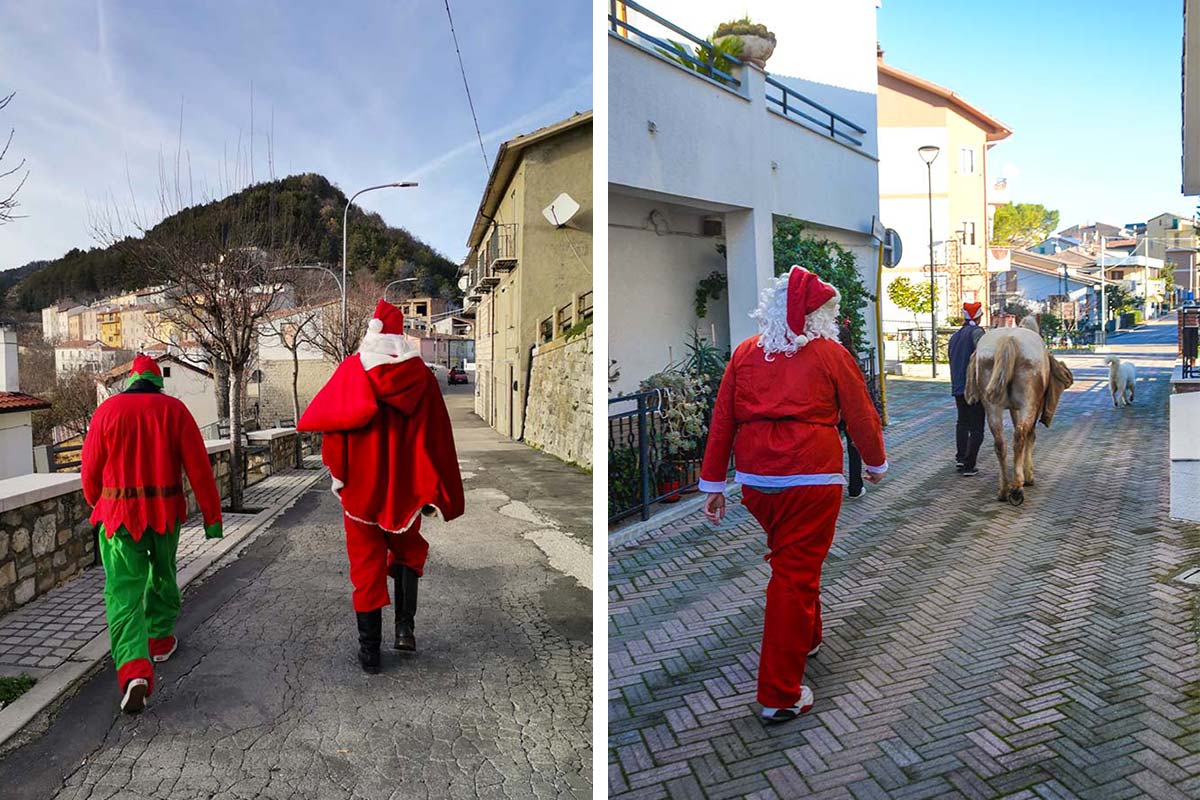 Babbo Natale porta i regali ai bambini di Torrebruna e Lentella ...